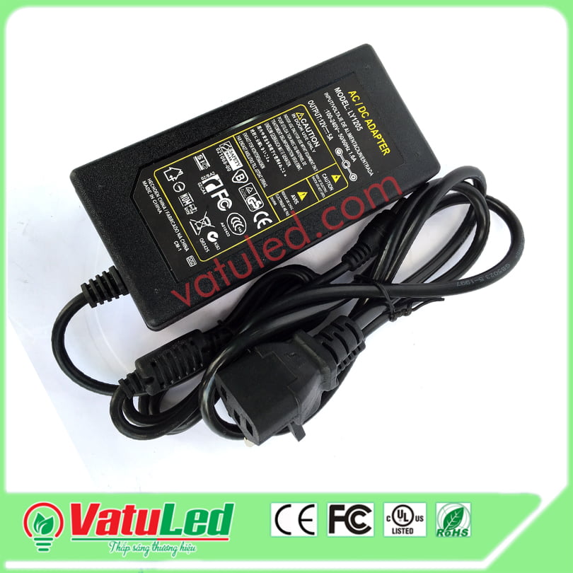 NGUỒN ADAPTER 12V5A Giá Sỉ - Đèn LED Ngọc Bảo Long