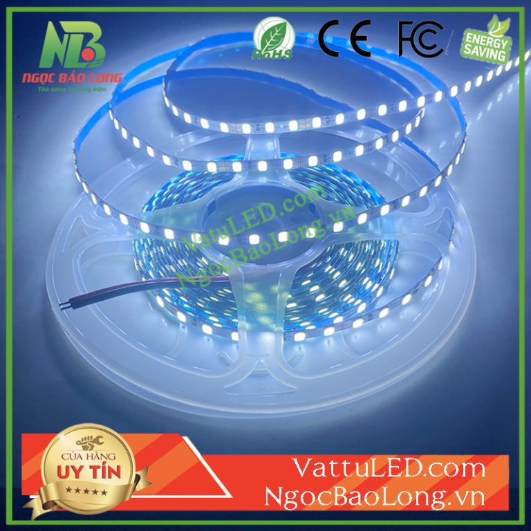 LED dây 12V 4mm - 5mm 120 LED/m cuộn 5m Sáng đẹp - Đèn LED Ngọc Bảo Long