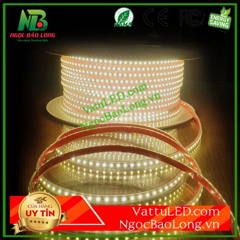 LED dây 220V 2835 120 Led/m có keo dán [10cm cắt] IP65 - Đèn LED Ngọc ...
